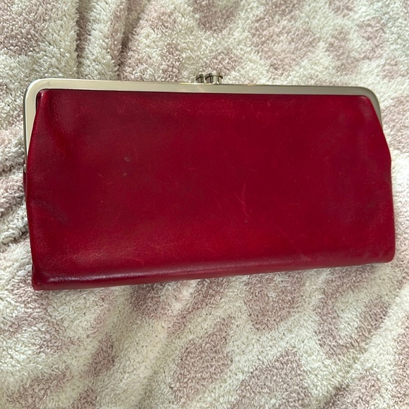 HOBO | Bags | Red Hobo Lauren Clutch Wallet | Poshmark